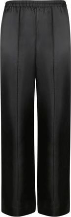 Loulou Studio Femme, Pantalons, Noir, Taille: 36 FR Lars Elastic Waistband Pants