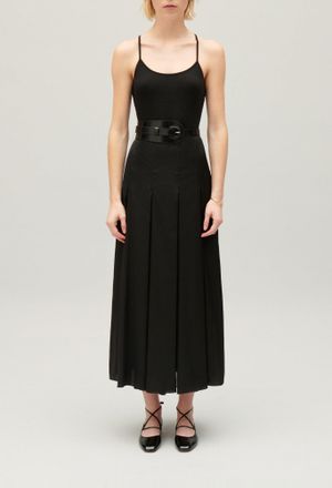 Claudie Pierlot Robe midi dos crois&eacute; noire