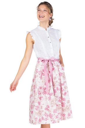 Berwin & Wolff Trachtenkleid Sommerkleid - ROYA - wei&szlig;/rosa