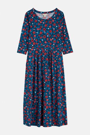 Seasalt Cornwall Veronica Damen Kleid Blau Rot Blumen GOT