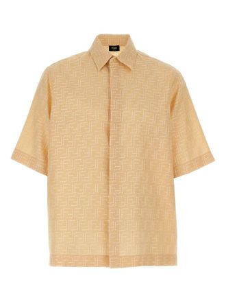 Fendi Hemd aus FF-Jacquard - Nude
