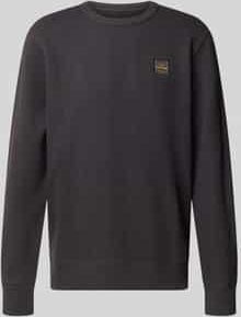 PME Legend Regular Fit Sweatshirt aus Baumwoll-Mix mit Label-Detail