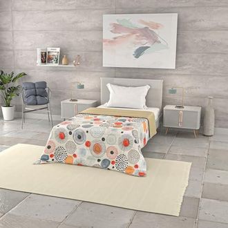 Italian Bed Linen Basic Couette dété en Microfibre imprimée, Acquerello, 160x240cm