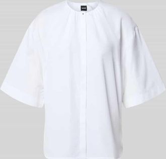 HUGO BOSS Regular Fit Bluse aus reiner Baumwolle Modell BANORENA