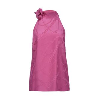 Pinko Jacquard Fluid Top f&uuml;r Frauen - - Tops - Damen - Rosa - M