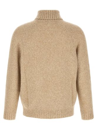 Brunello Cucinelli Mens Beige Virgin Wool Cardigan Clothing
