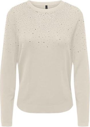 Only Onlanabella Ls Bling O-Neck KNT, Bouleau, S Femme