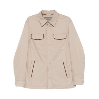 Canali Patch-Pocket Overshirt - - Jackets - Herren - Beige - XL