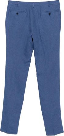 Rota Sport Linen Tailored Trousers - Blue