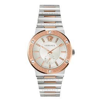 Versace Greca Logo Uhr - - Accessories - Herren - Grau - ONE SIZE