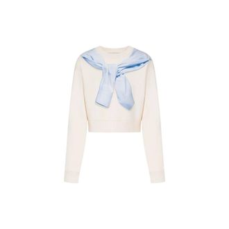 Moschino Femme, Sweatshirts et sweats &agrave; capuche, Multicolore, Taille: 42 FR SweaT-shirt Court Imprim&eacute; en Coton