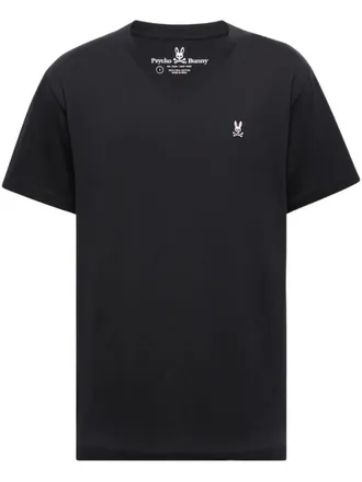 Psycho Bunny t-shirt &agrave; col v - Noir