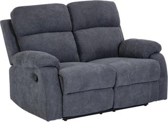 Vente-Unique Vente-unique - Canapé 2 places relax en tissu tolzano - Anthracite