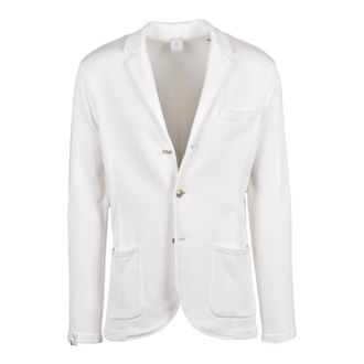 Eleventy Homme, Vestes, Blanc, Taille: L Blazer en maille