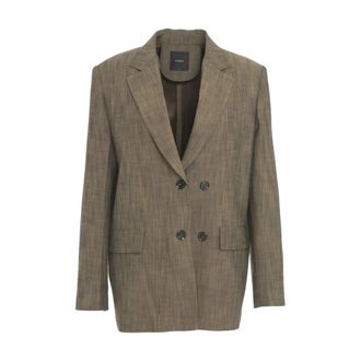 Pinko Brauner Blazer f&uuml;r Frauen Ss25 - - Jackets - Damen - Braun - M
