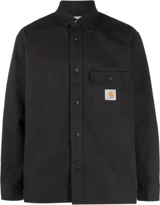 Carhartt Work in Progress Homme, Vestes, Noir, Taille: M Reno Shirt Jac