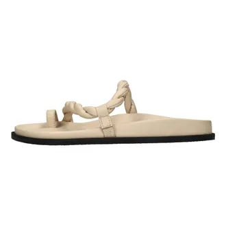 Elena Iachi Femme, Chaussures, Beige, Taille: 40 EU Mules en cuir M56