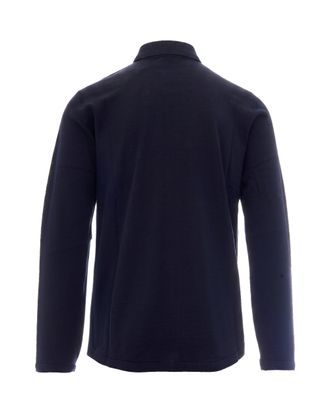 Emporio Armani Fine-Knit Virgin Wool Shirt - Navy