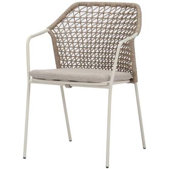 Best Freizeitm&ouml;bel Best Burano Outdoor Dinning Stuhl Gartenstuhl Sand Rope 58,5 x 60 x 83,5 cm
