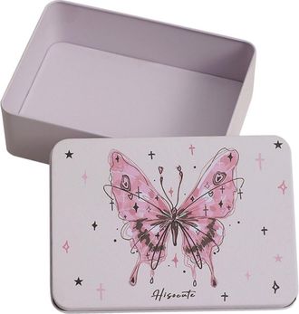 Cabilock Kleine Metallische Aufbewahrungsbox mit Deckel Rechteckige Blechdose für Kekse und Süßigkeiten Robuste Tischdekoration Leichte und Langlebige Geschenk