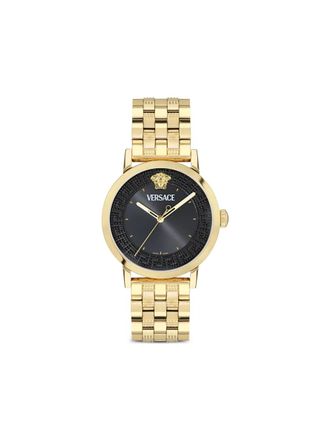Versace montre en acier inoxydable 40 mm - Noir