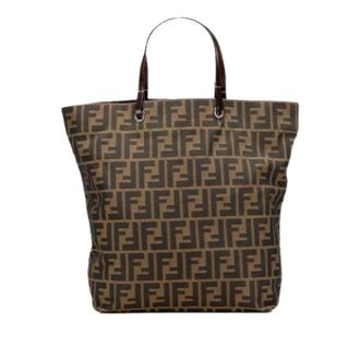Fendi Sac cabas en toile Pre-owned - Femme - Pre-owned - Brun - Taille: ONE Size
