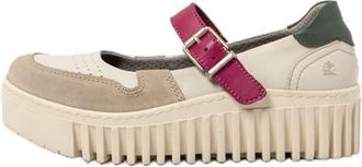 Art Femme 1515 Brighton Plate-Forme, Cream Fuxia, 38 EU