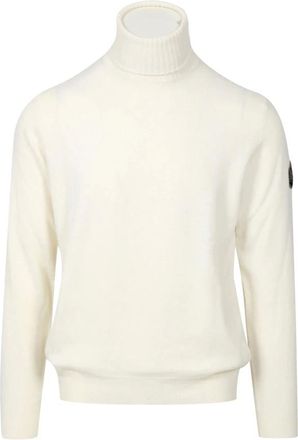 Roy Rogers Homme, Pulls, Beige, Taille: L Col roul&eacute; en jauge 12 en laine et cachemire