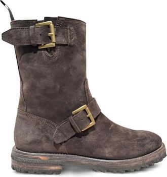 Calce Bikerstiefel mit Rei&szlig;verschluss - Braun