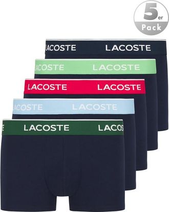 Lacoste Herren Trunks blau Baumwolle & Mix unifarben