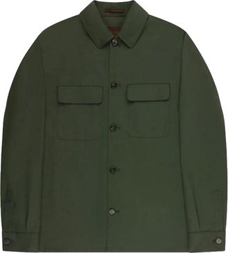 Incotex Homme, Chemises, Vert, Taille: 2XL 720 Giacca