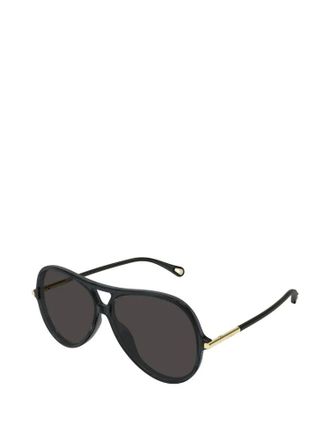 Chlo&eacute; CH0395S Aviator Sunglasses - Black