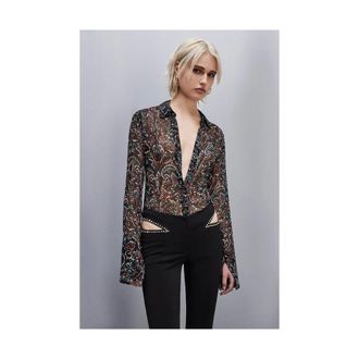 Patrizia Pepe Femme, Blouses et Chemises, Multicolore, Taille: 36 FR Blouses