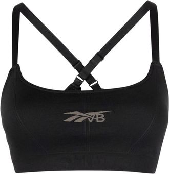 Reebok Brassi&egrave;re sans coutures VB &agrave; maintien l&eacute;ger - Femme - Sport - Noir - Taille: 36 FR