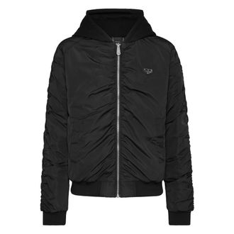 Philipp Plein Homme, Vestes, Noir, Taille: 3XL Veste Rembourr&eacute;e en Nylon