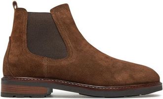 Pepe Jeans London Klassische Stiefeletten Leeds Chelsea PMS50246 Braun