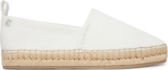 Calvin Klein Espadrilles Calvin Klein Oblique Espadrille Canvas HW0HW02931 Wei&szlig;