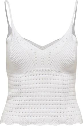 Only Only, Femme, Tops, Blanc, Taille: 40 FR Lison SL Top KNT