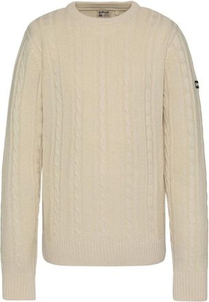 Schott NYC Schott Nyc, Homme, Pulls, Beige, Taille: XL Plfire Cable Knit Sweater