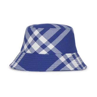 Burberry Fishermans Cap in Seasonal Checks - - Accessories - Herren - Blau - M