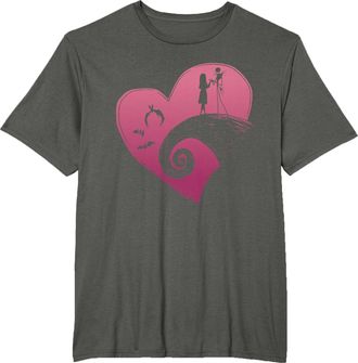 Disney The Nightmare Before Christmas Jack and Sally Heart T-Shirt