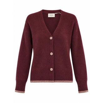 Marella Cardigan Emmelisir - Femme - Pulls - Rouge - Taille: 40 FR