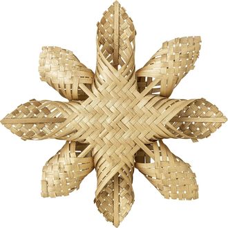 Bloomingville Hani Stern - Weihnachtsstern aus Bambus - Gold - Dekoration für Weihnachten - Ø33 cm