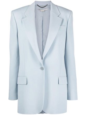 Stella McCartney Blazer im Oversized-Look - Blau