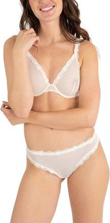 Passionata Soutien-gorge transparents &agrave; pois avec bords en dentelle
