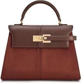 JW PEI Elise Sac &agrave; main pour femme - Daim Synth&eacute;tiqu Brun moka - Grand