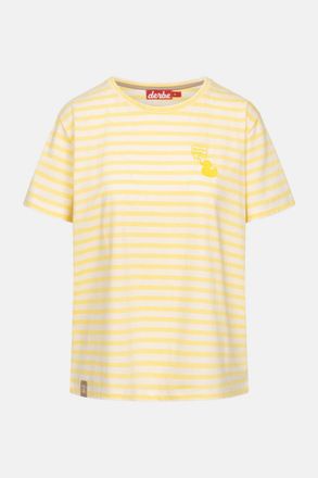 Derbe Derbe T-Shirt What The Duck Damen Gelb Streifenshirt GOTS