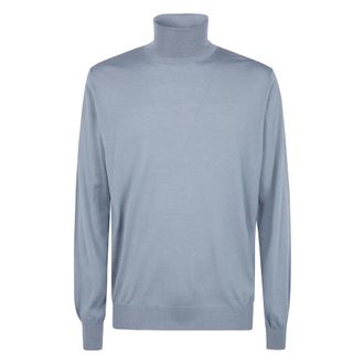 FILIPPO DE LAURENTIIS Turtle Neck Sweater - - Knitwear - Herren - Blau - L