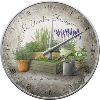 Nostalgic Art 51050 Home und Country Jardin Francais, Wanduhr, 31 cm