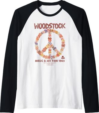 Woodstock Chimes Woodstock Floral Peace Raglan